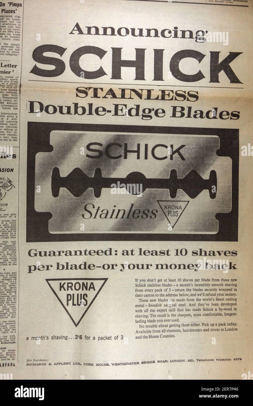 Double edge blades hi-res stock photography and images - Alamy