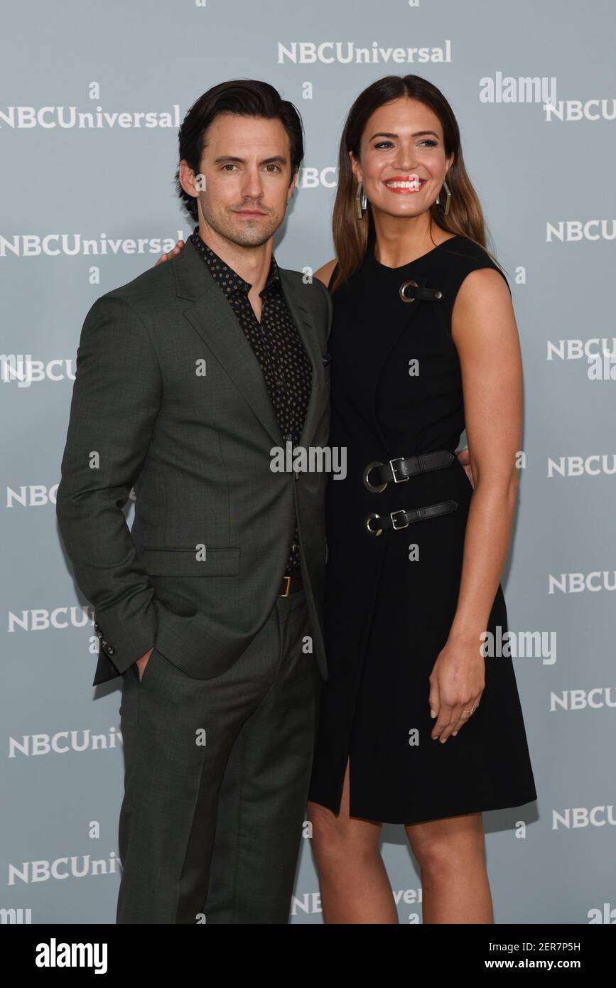 Milo Ventimiglia and Mandy Moore attend 2018 NBCUniversal Upfront on ...