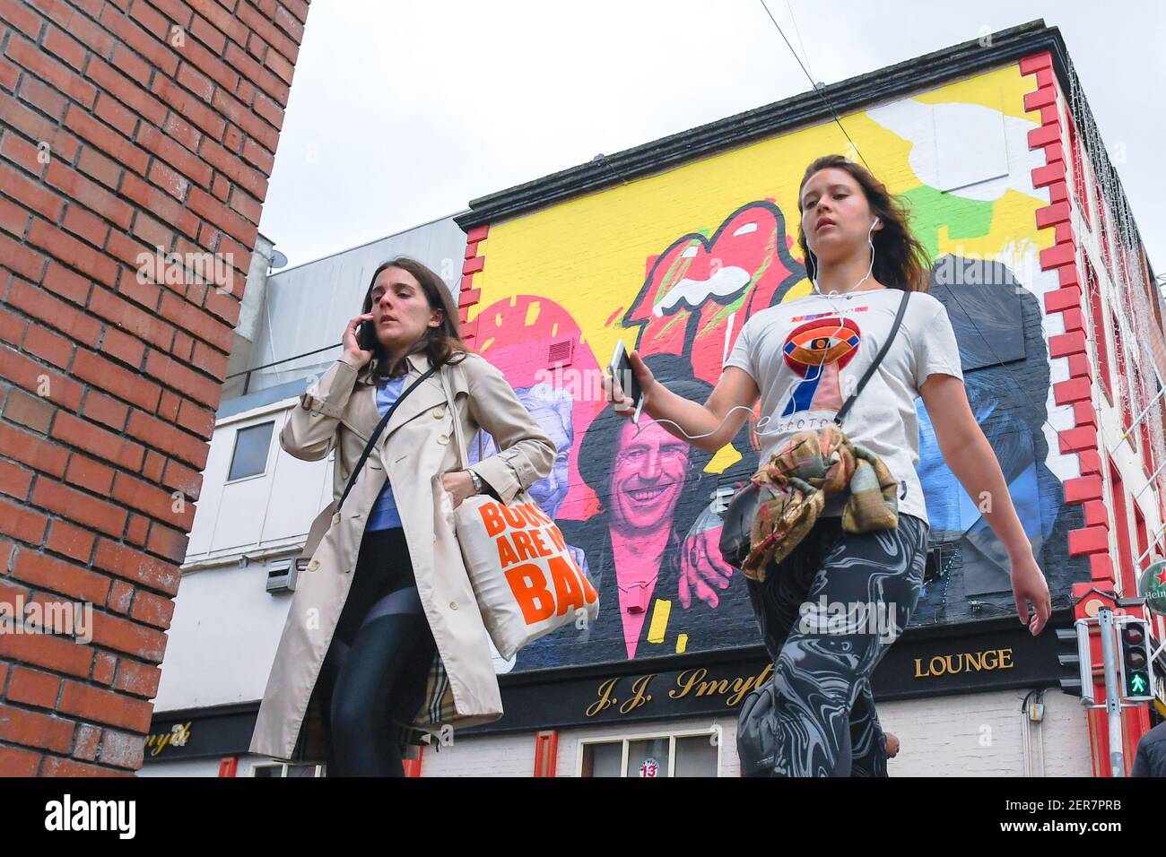 A new mural by Subset Dublin paying tribute to The Rolling Stones, a ...