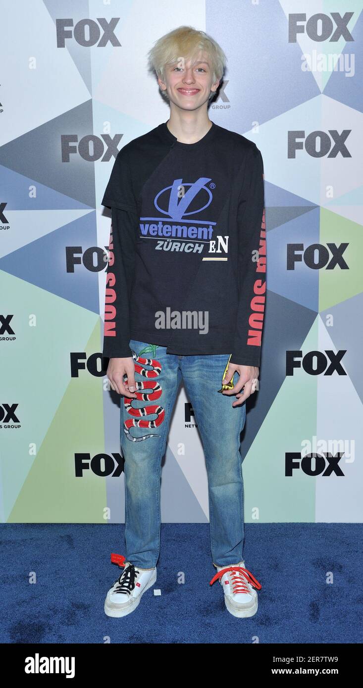 NEW YORK - MAY 14: Actor Percy Hynes White attends the Fox 2018 ...