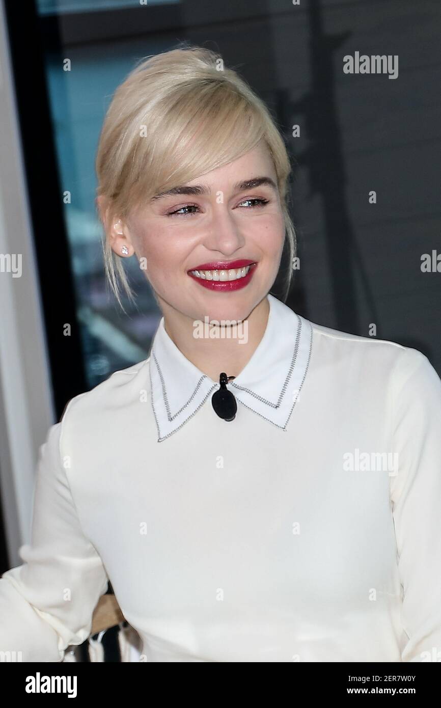 Emilia Clarke posing at the Kering Photocall during the 2018 Cannes ...