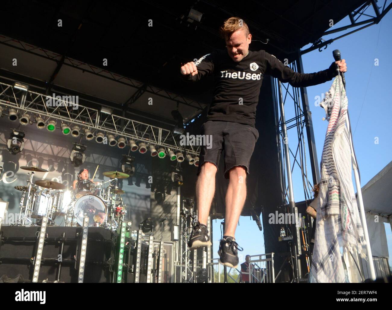 May 13, 2018: Lead singer Bert McCracken of the band The Used performs ...
