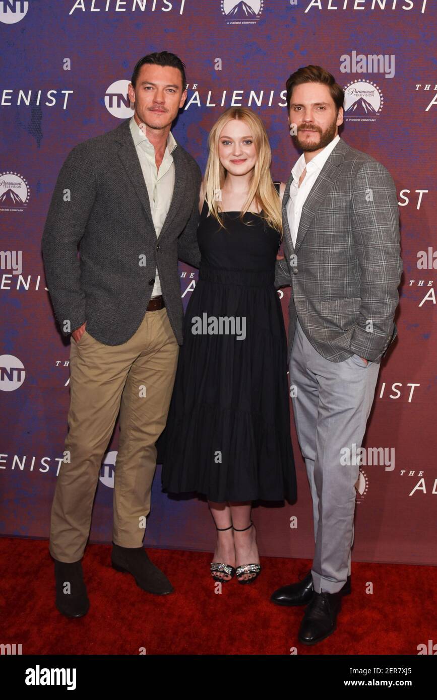 Luke Evans, Dakota Fanning and Daniel Bruhl attend The Alienist FYC ...