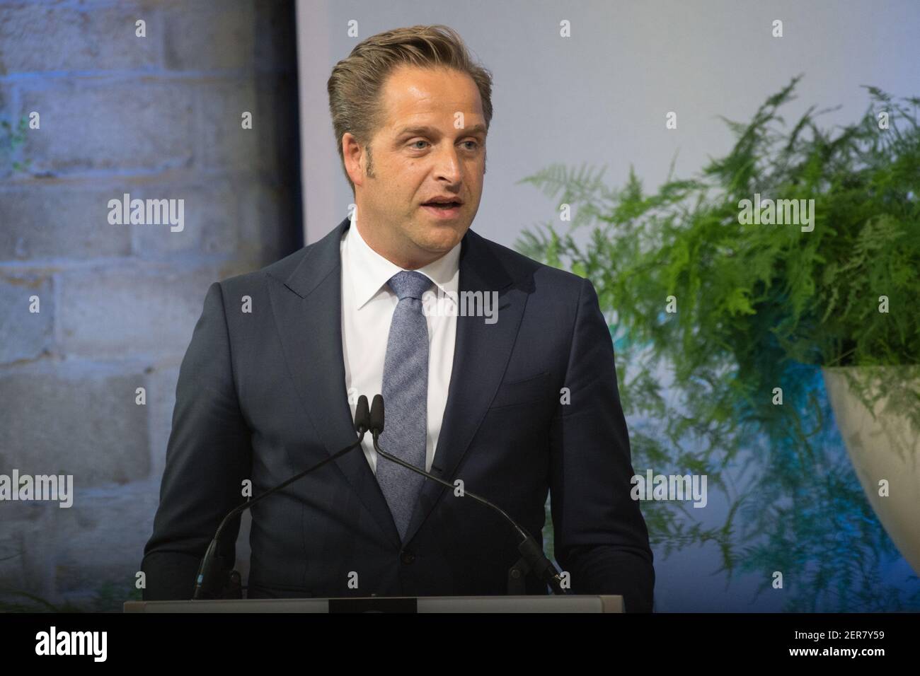 Hugo de Jonge during the presentation of the Franklin D. Roosevelt Four ...