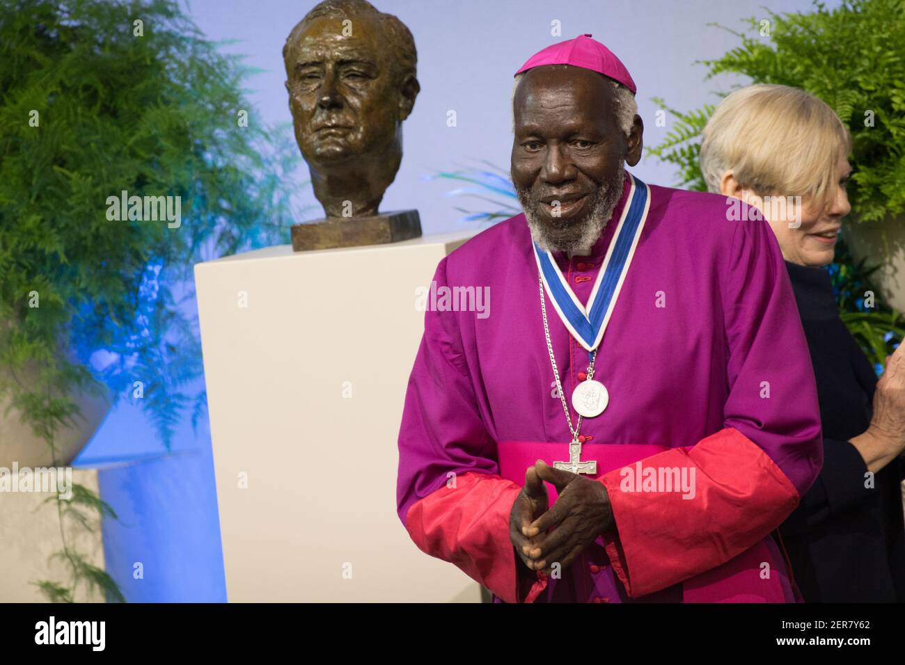 Paride Taban during the presentation of the Franklin D. Roosevelt Four ...