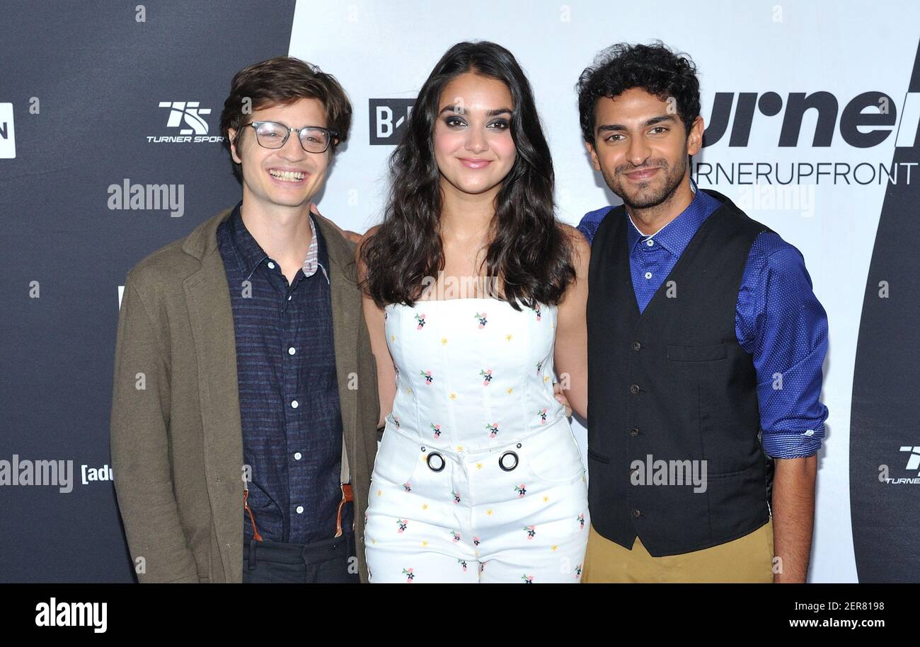 L-R: Actors Simon Rich, Geraldine Viswanathan and Karan Soni attend the ...