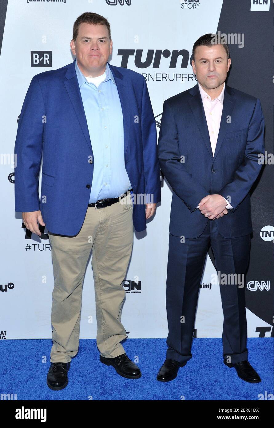 L-R: Steve Lemme and Kevin Heffernan attend the Turner Networks upfront ...