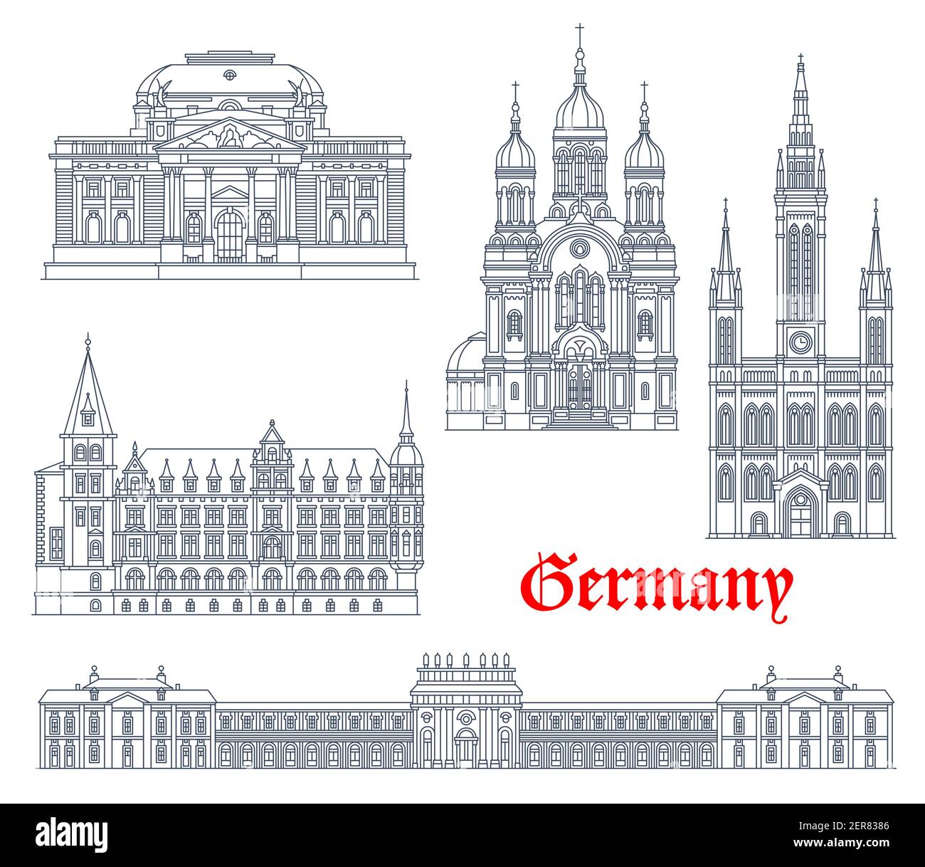 Markt rathaus Stock Vector Images - Alamy