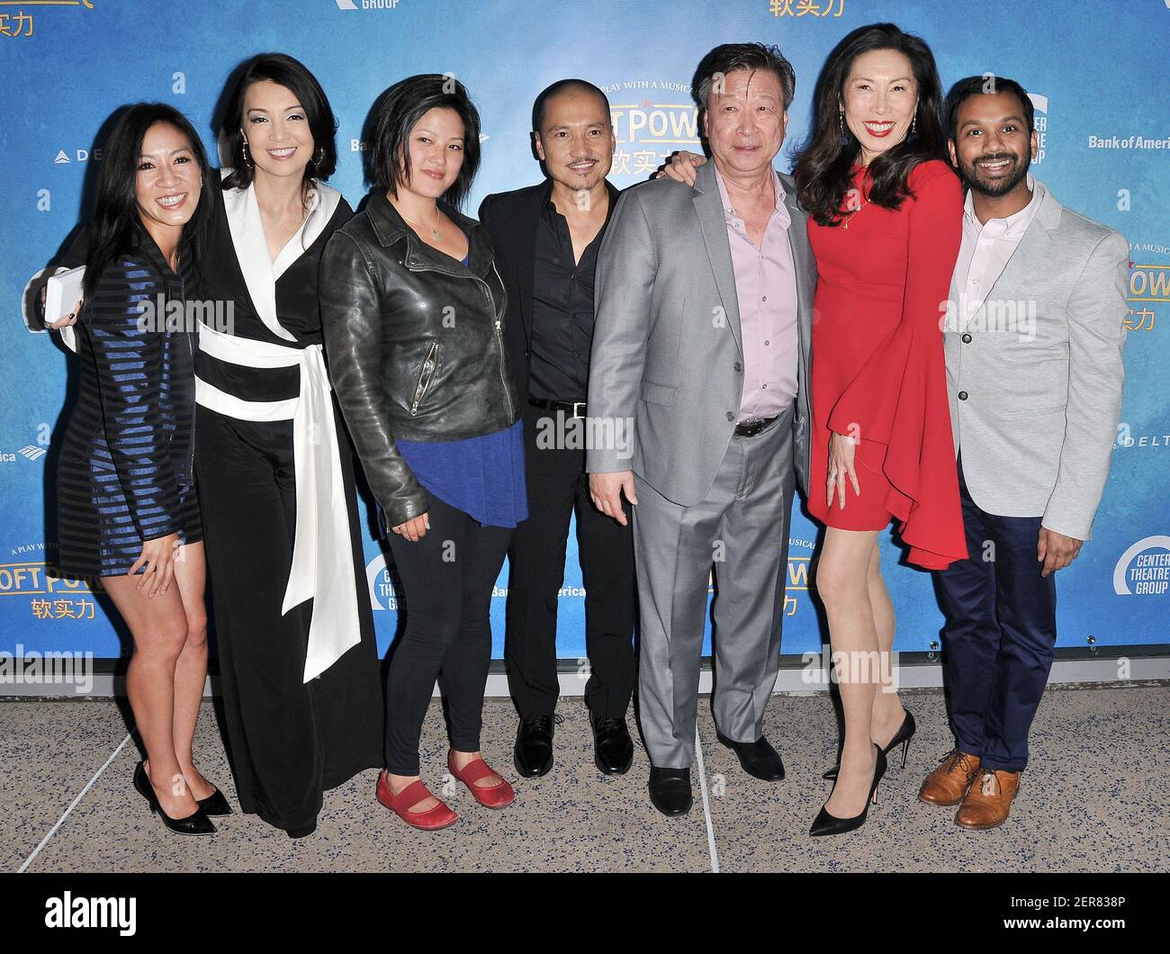 (L-R) Michelle Kwan, Ming-Na Wen, Tiffanie Hsu, Jon Jon Briones, Tzi Ma ...