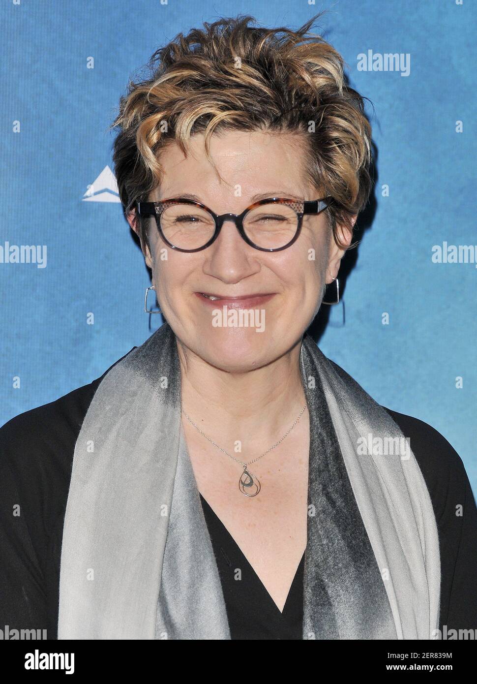 Lisa Kron arrives at the "Soft Power" Opening held at the Ahmanson ...
