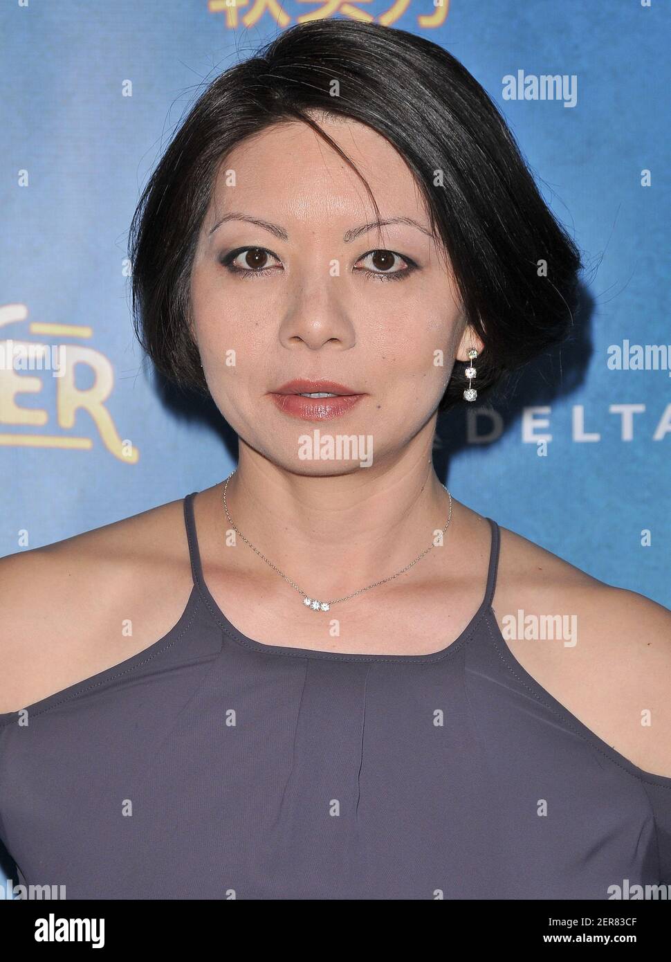 Celeste Den arrives at the "Soft Power" Opening held at the Ahmanson ...