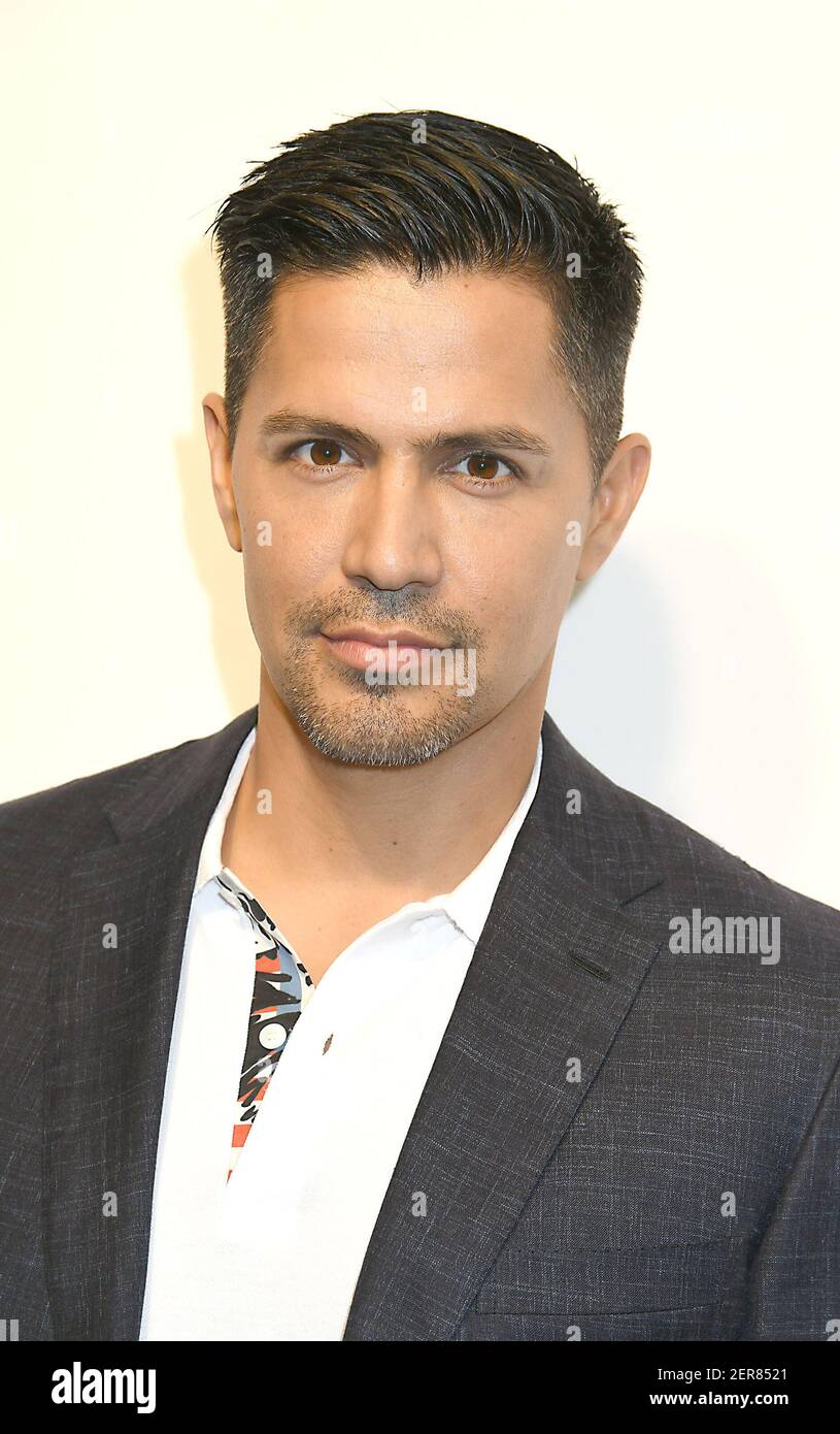 cast Of Magnum PI Jay Hernandez attends the CBS Upfront 2018-2019 at ...