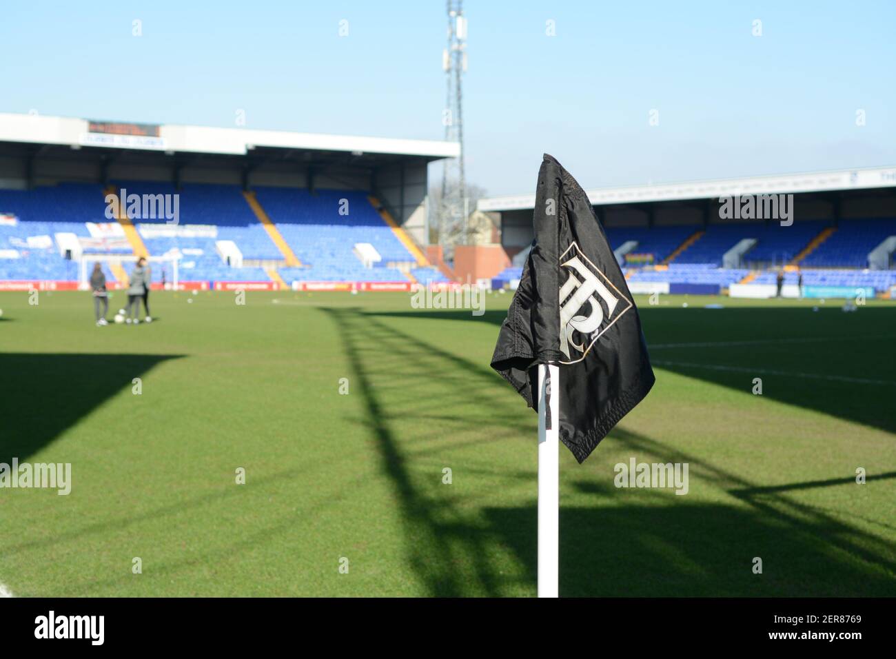 Birkenhead, UK. 28th Feb, 2021. View of the pitch during the FA Womens ...