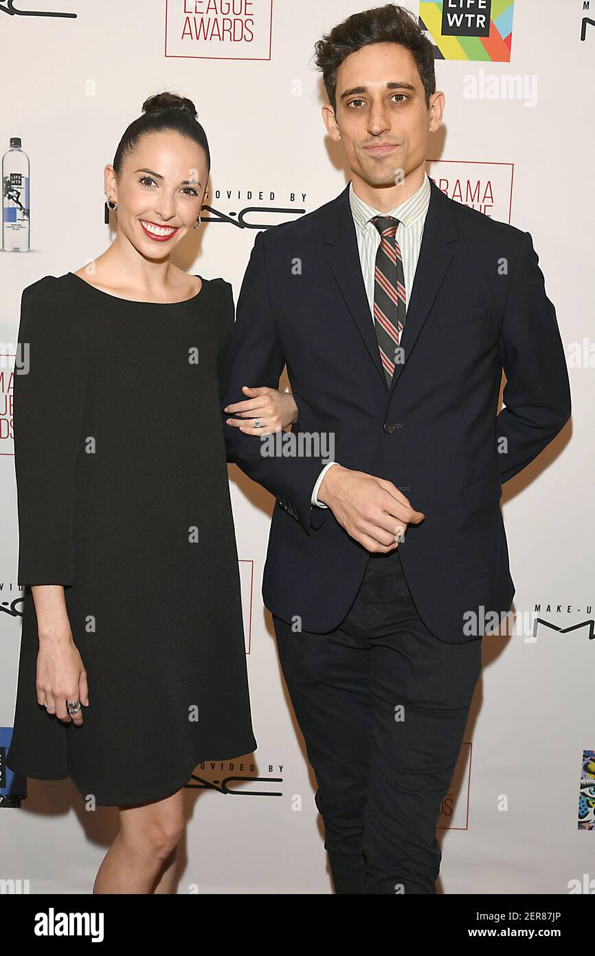 Brittany Pollack and Justin Peck atend the Drama League Awards Ceremony ...