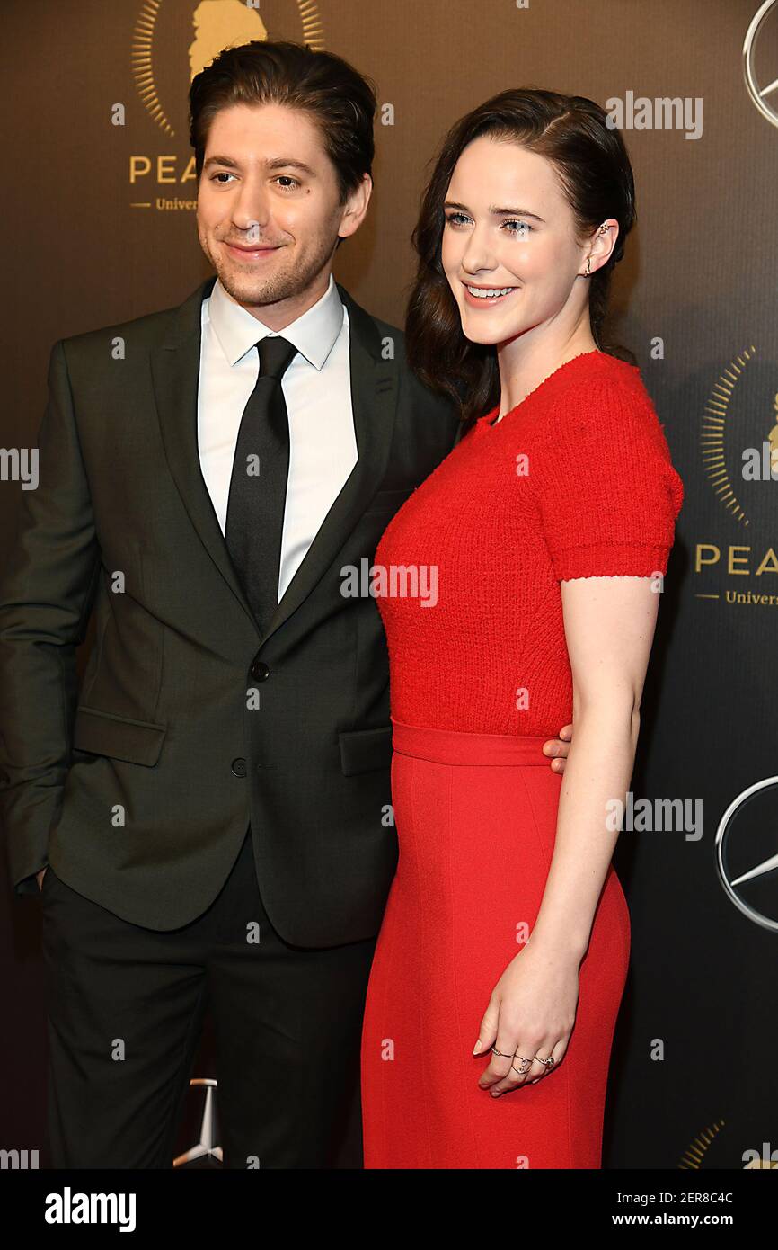 Michael Zegen and Rachel Brosnahan attends The Peabody Awards on May 19 ...