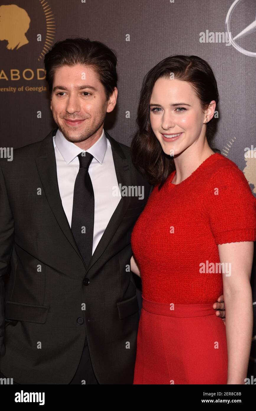 Michael Zegen and Rachel Brosnahan attend 77th Annual George Foster ...