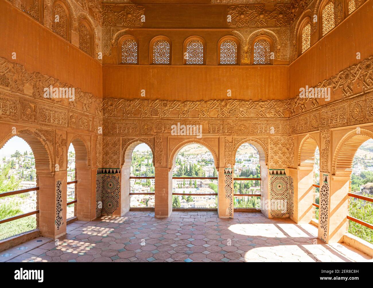 07-13-2010 Granada, Spain: Picturesque balcony of the Partal Palace (El ...