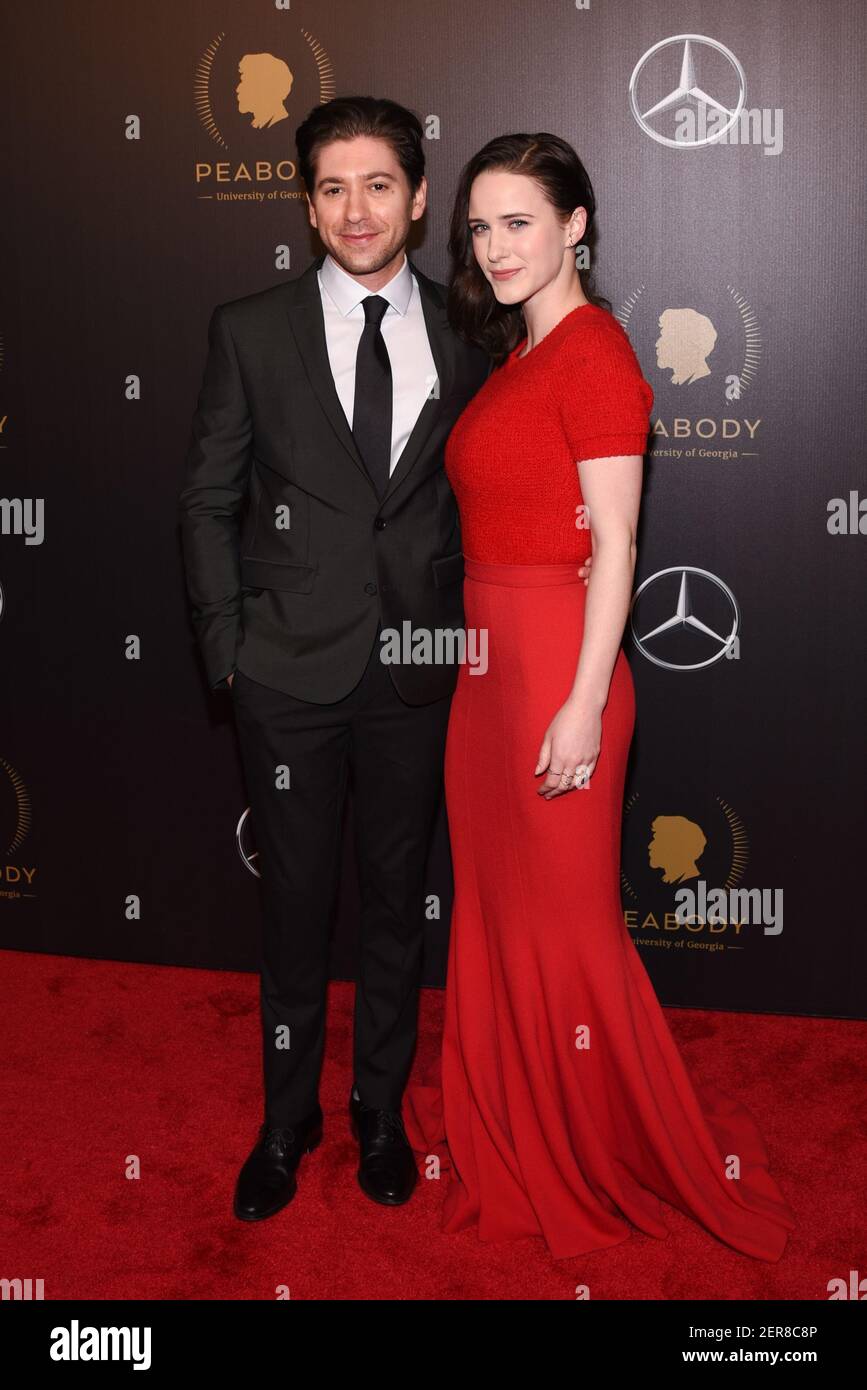 Michael Zegen and Rachel Brosnahan attend 77th Annual George Foster ...