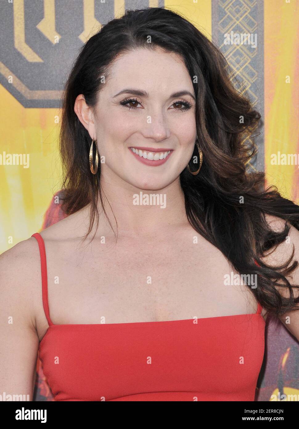 Jaimie Goodwin arrives at the "Hotel Artemis" Los Angeles Premiere held ...