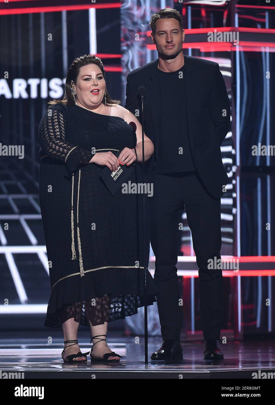 LAS VEGAS, NV - MAY 20: Justin Hartley and Chrissy Metz appear on the ...