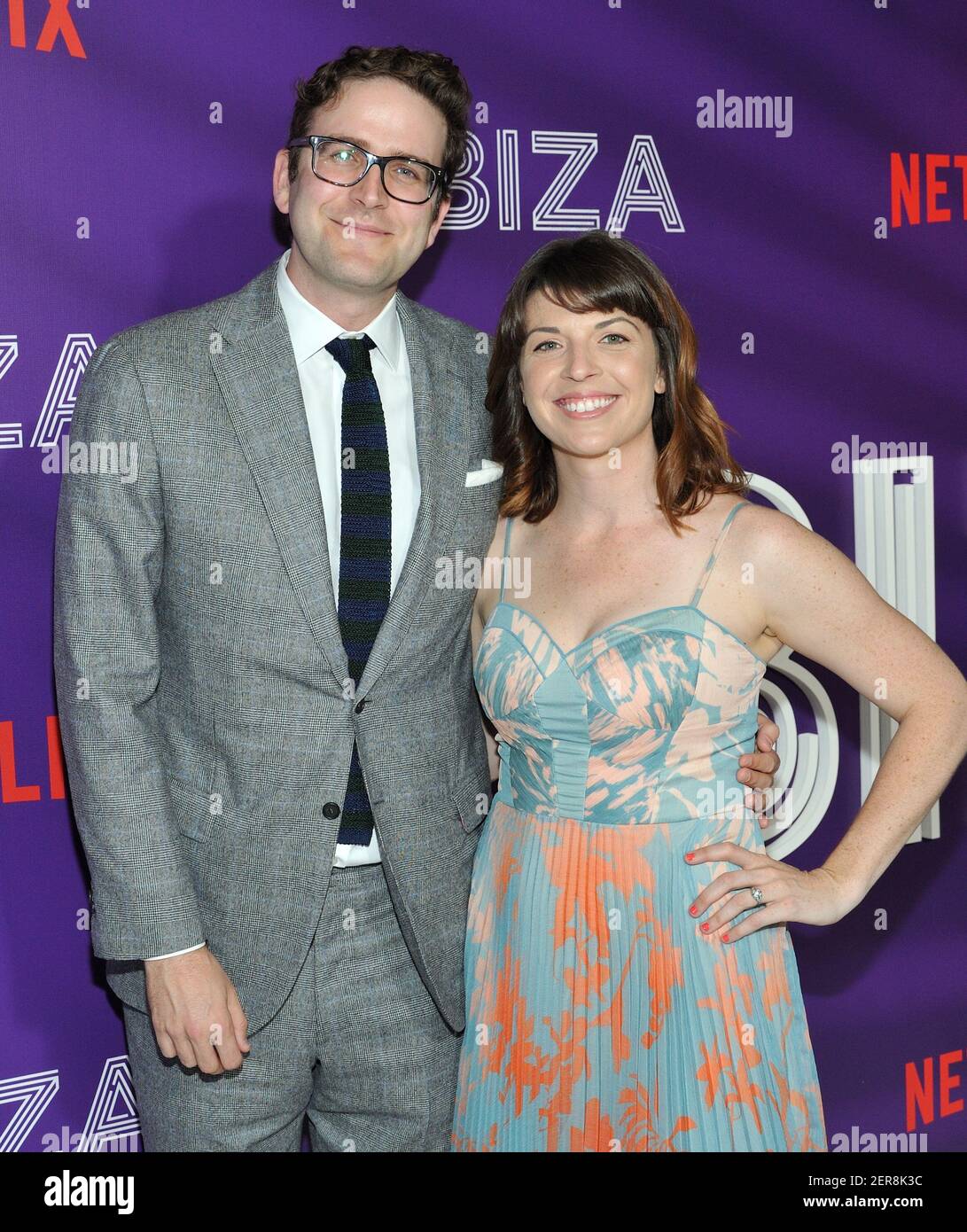 L-R: Actor Humphrey Ker and Megan Ker attend a special screening of "Ibiza" at the AMC Loews ...