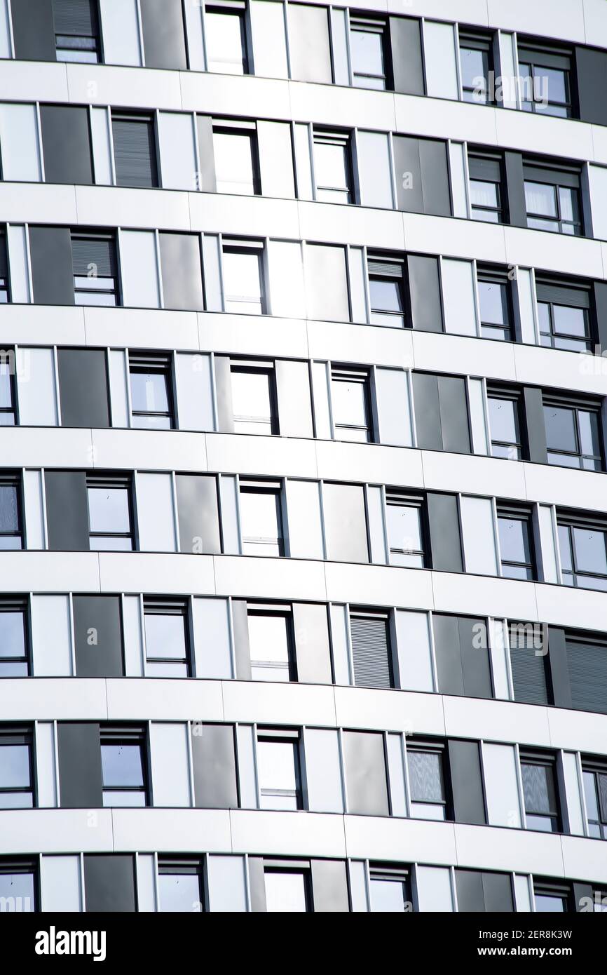 Facade of a new modern building Stock Photo - Alamy