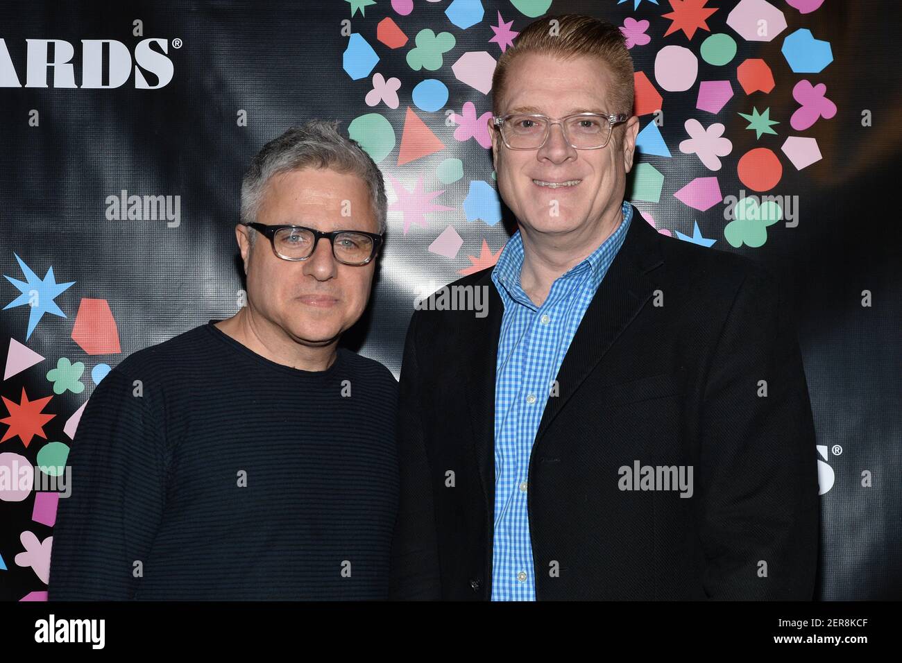 (L-R) Neil Pepe and Jeffory Lawson attend the 63rd Annual Obie Awards ...