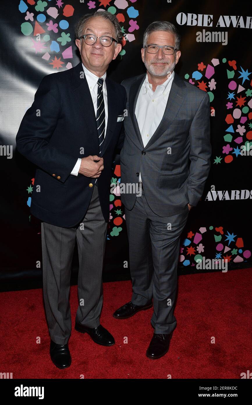 (L-R) William Ivey Long and Peter Barbey attend the 63rd Annual Obie ...