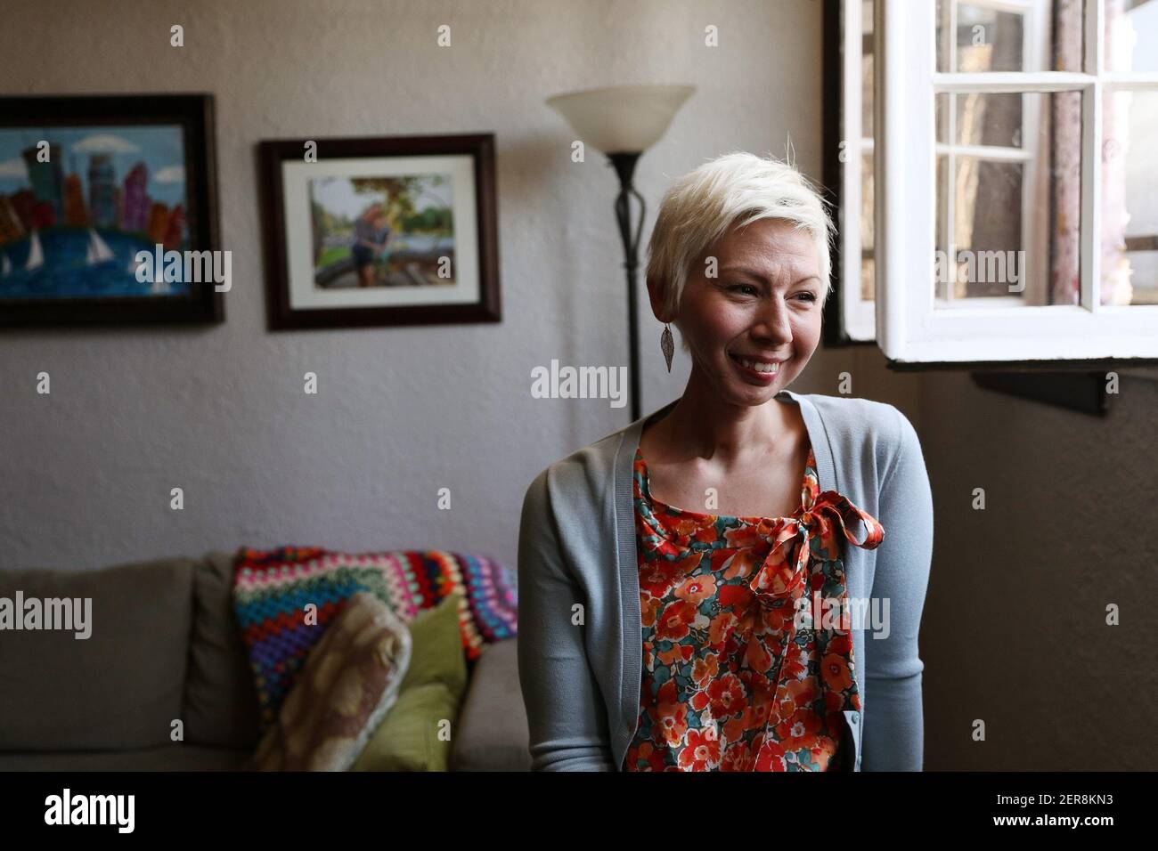 Adrienne Frank, who is recovering from her sixth oral cancer diagnosis ...