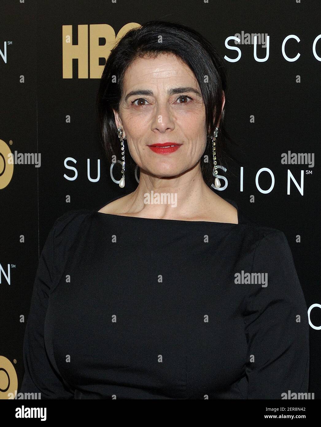 Actress Hiam Abbass attends the red carpet premiere of HBO's Succession ...