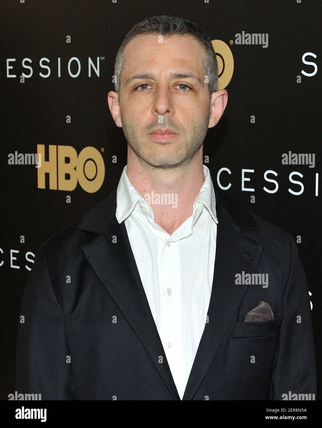 Actor Jeremy Strong attends the red carpet premiere of HBO's Succession ...