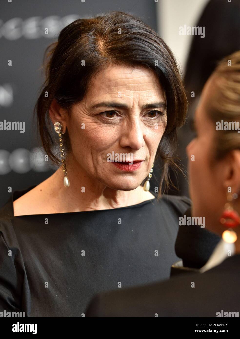 Actress Hiam Abbass attends the red carpet premiere of HBO's Succession ...