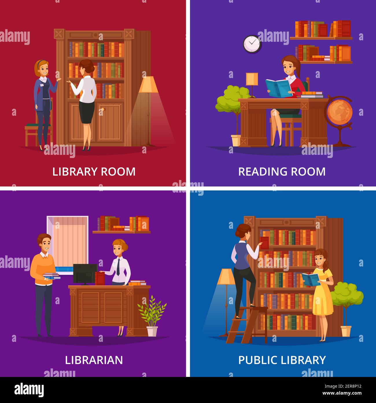 Librarian icon vector vectors hi-res stock photography and images - Alamy