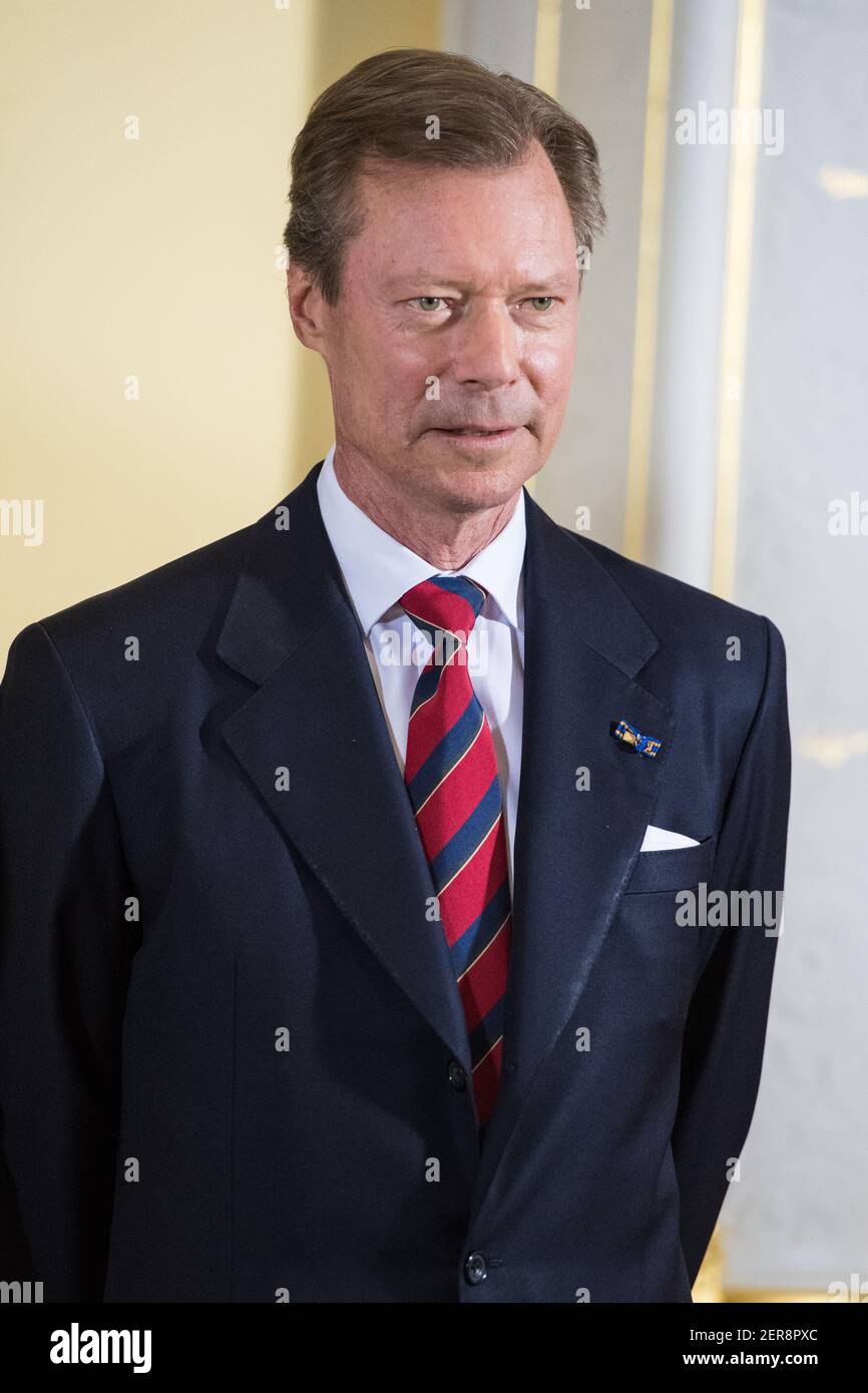 Grand Duke Henri of Luxembourg during the Welcome Ceremony at Grand ...
