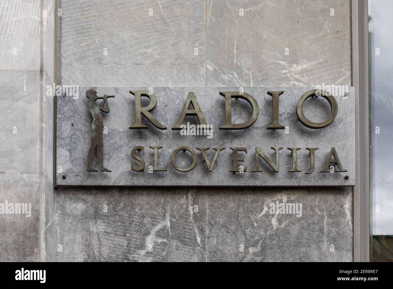 Radio Slovenia sign Stock Photo - Alamy