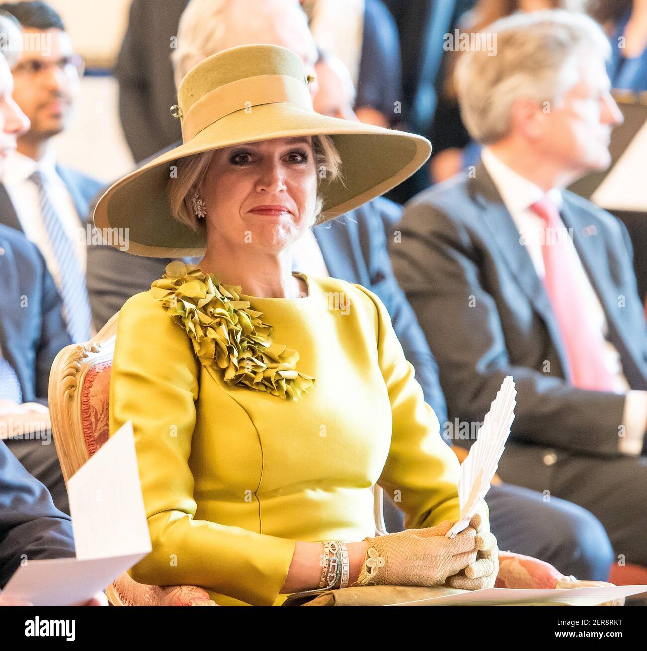 Queen Maxima of the Netherlands during the meeting with Mayor of ...