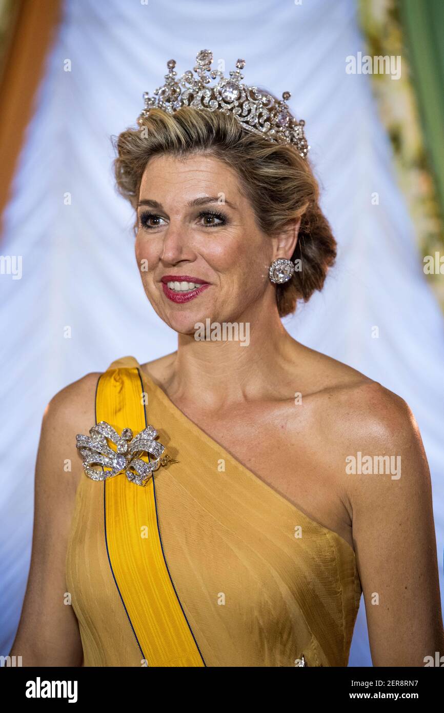 Queen Maxima of the Netherlands during State Bank, on the first of the ...