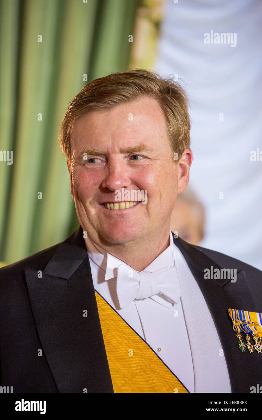 King Willem-Alexander of the Netherlands during State Bank, on the ...