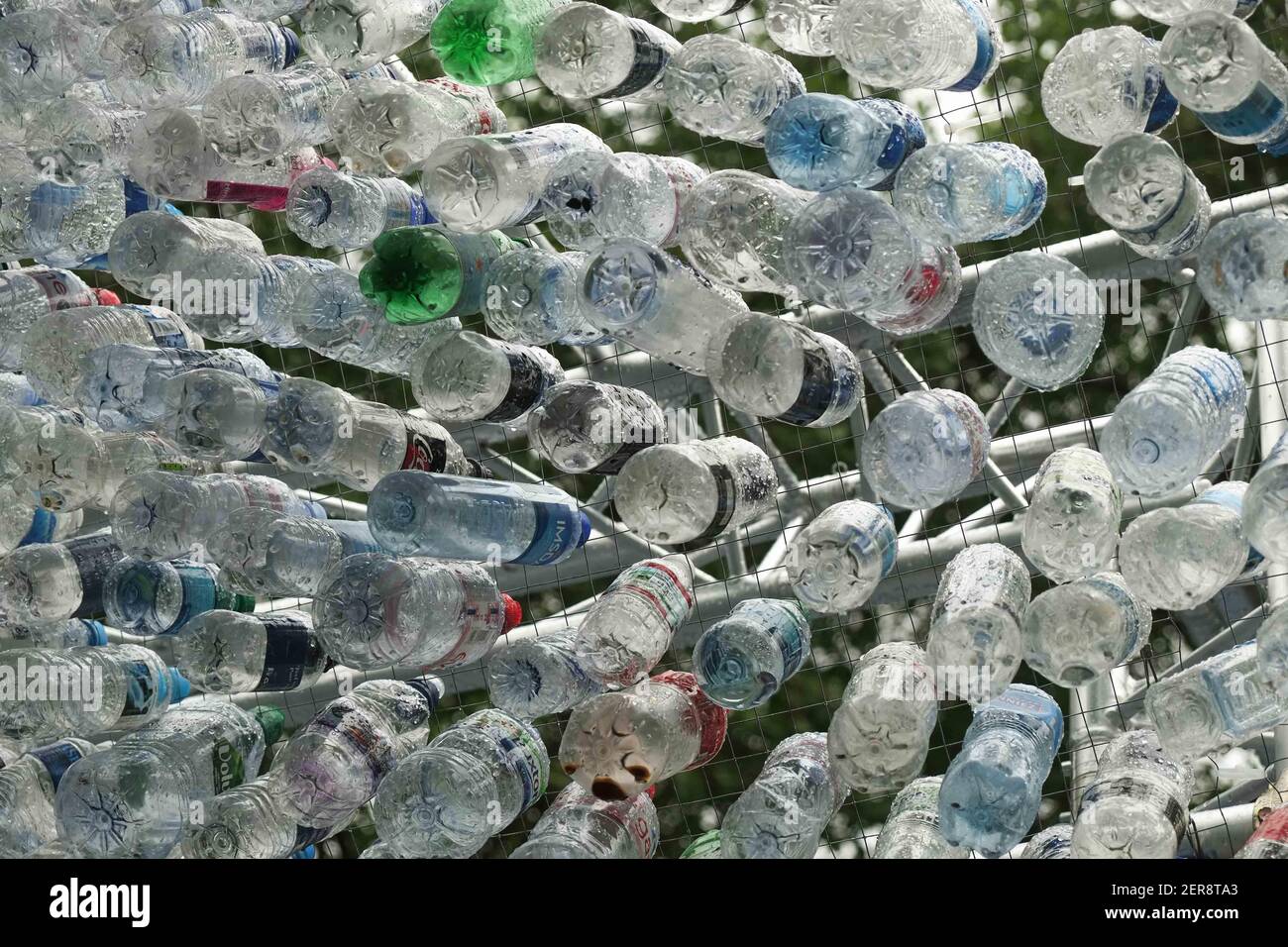 Art installation highlighting the perils of single use plastic ...