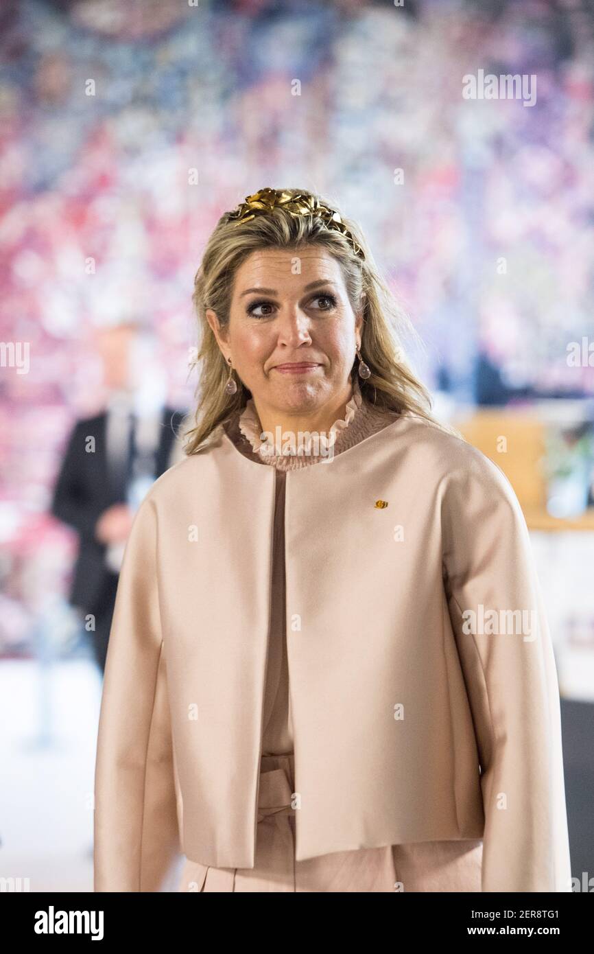 Queen Maxima of the Netherlands during the visit to University of ...