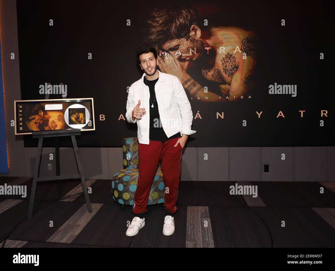 Sebastian Yatra Colombian Singer conference at Universal Music Studios ...