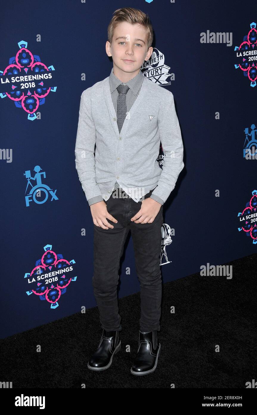 Parker Bates arrives at the 20th Century Fox Television 2018 LA ...