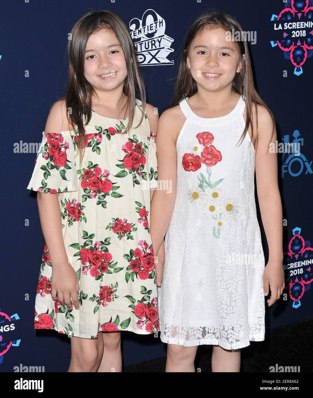 (L-R) Grace Hazelett and Sadie Hazelett arrives at the 20th Century Fox ...