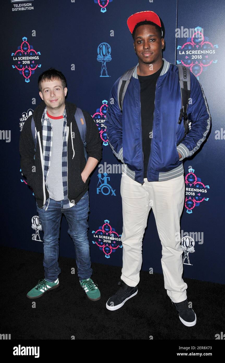 (L-R) Josh Rabinowitz and Kevin Barnett arrives at the 20th Century Fox ...