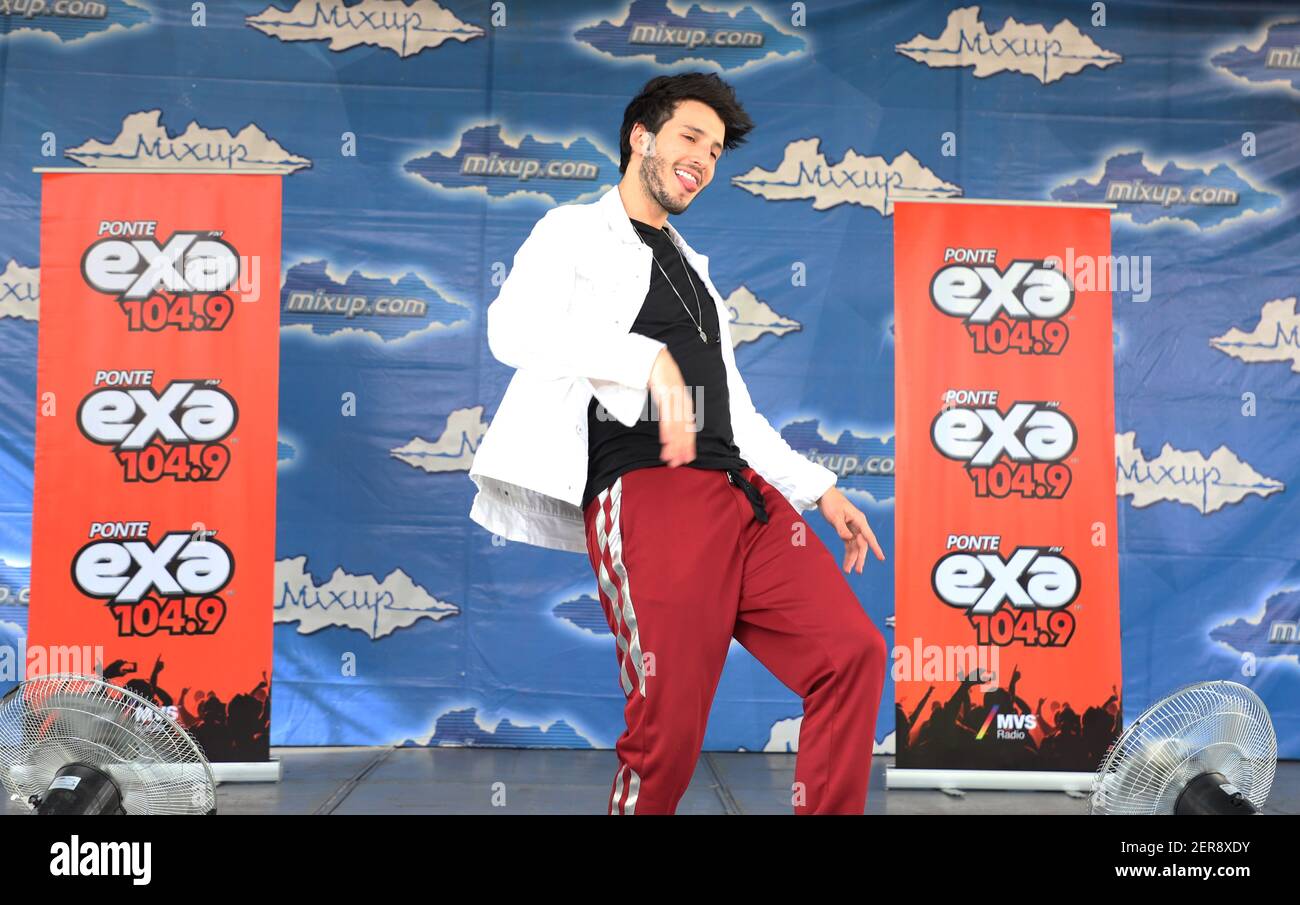 Colombian Singer Sebastian Yatra attends the meet and greet with fans ...