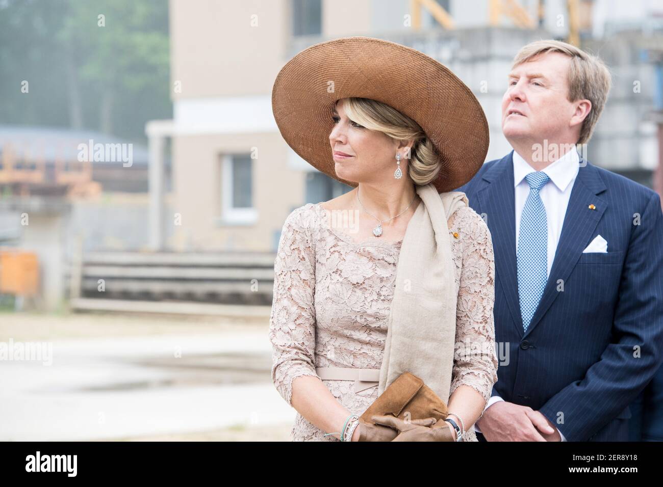 King Willem-Alexander and Queen Maxima during the visit to Neobuild and ...