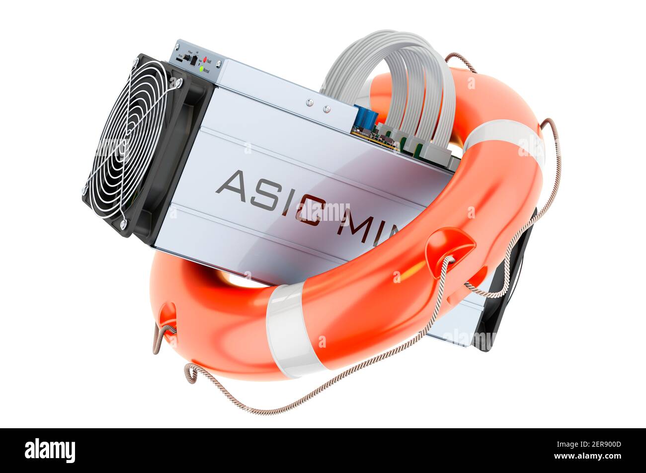 ASIC miner, 3D rendering isolated on white background Stock Photo - Alamy