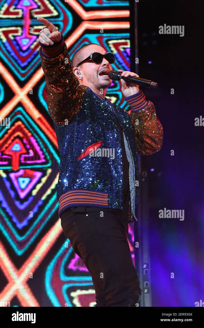 Colombian singer J Balvin concert at the Arena Mexico City in Mexico ...