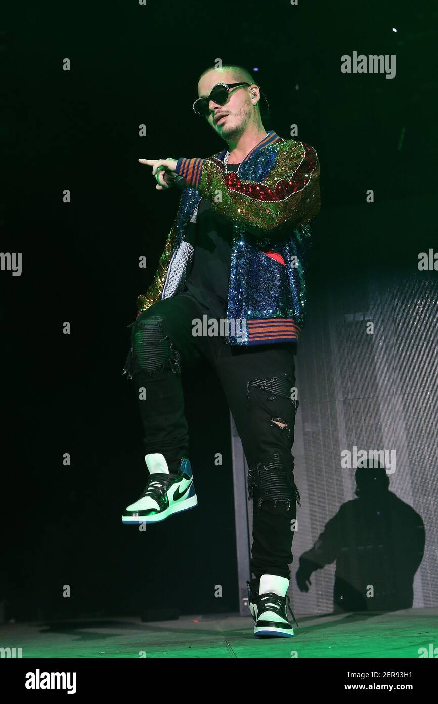 Colombian singer J Balvin concert at the Arena Mexico City in Mexico ...