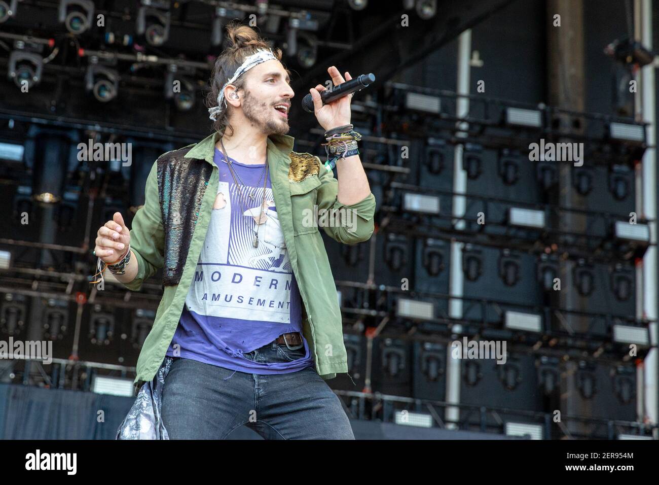 Austin Bisnow and Brian 'Zang' Zaghi of Magic Giant during BottleRock ...